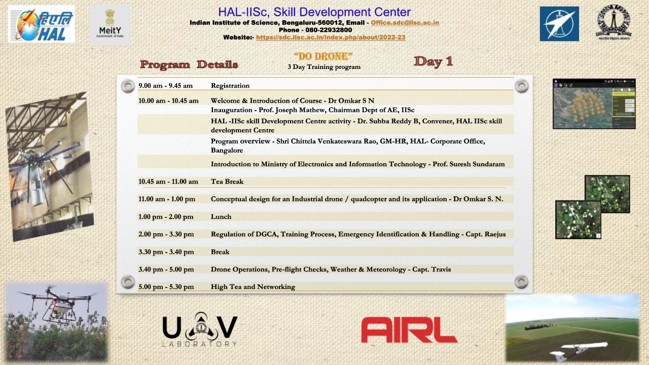 Training Program “Do Drones” – Skill Development Centre (SDC)