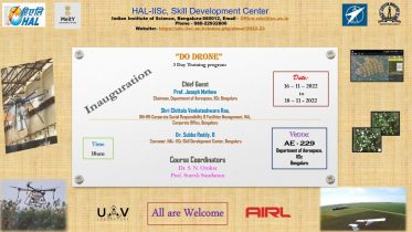 Training Program “Do Drones” – Skill Development Centre (SDC)