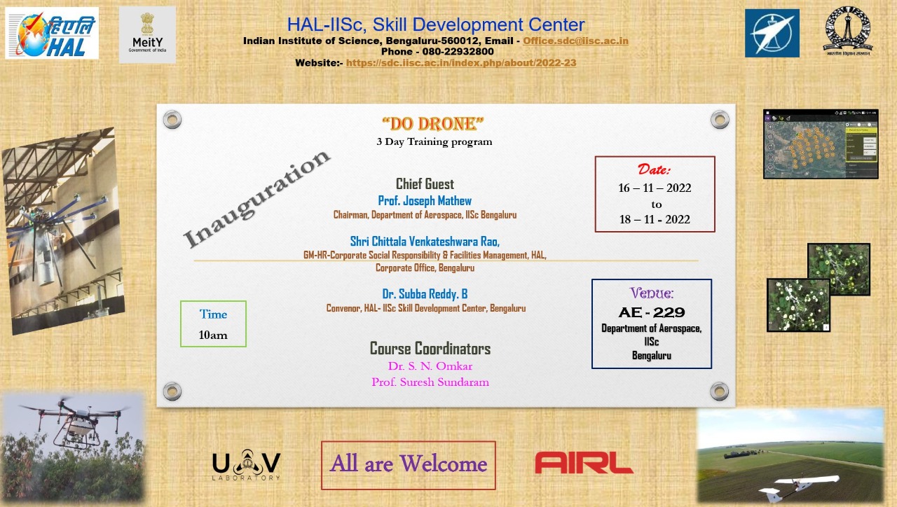 Training Program “Do Drones” – Skill Development Centre (SDC)